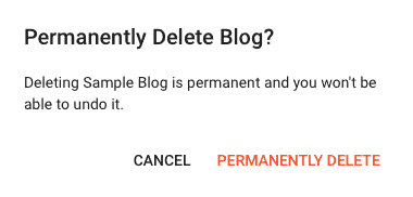 How to Delete Blog on Blogger? - Unbound Press